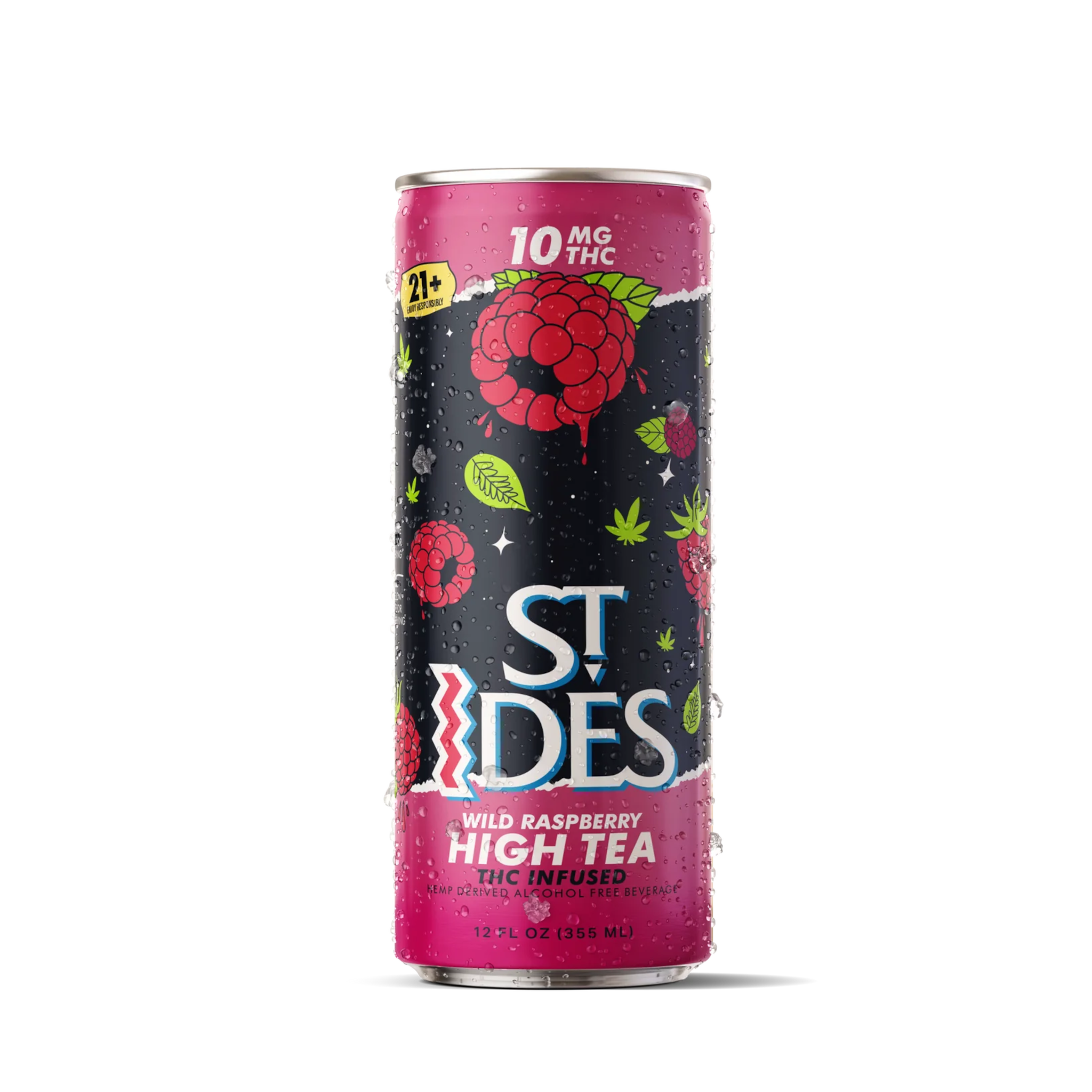 St Ides Wild Raspberry High Tea - 10mg – Smokeless - Vape THC CBD