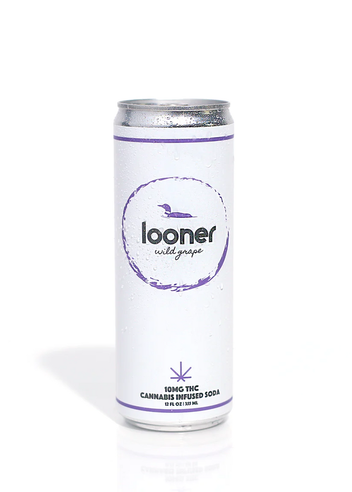 Looner Delta 9 Soda - Wild Grape 10mg – Smokeless - Vape THC CBD